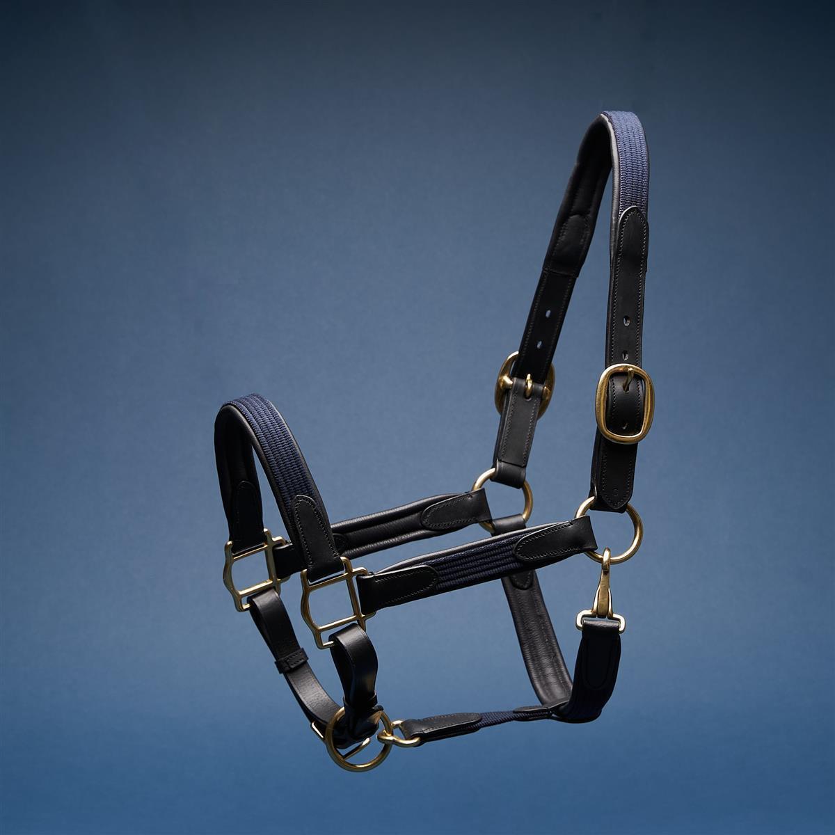 Horsecode Halfter Navy Gold WB