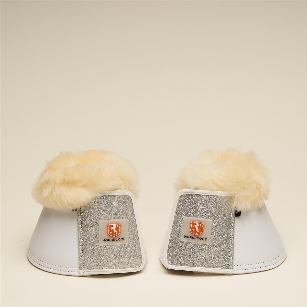 horsecode Hufglocken white Glitter &Go L – Horsecode